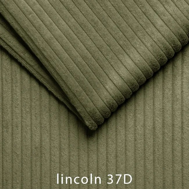 Sedací souprava GREIZ | 275x203 cm | pravá | rozkládací + úložný prostor | lincol 37D olivová zelená | 3D manšestr