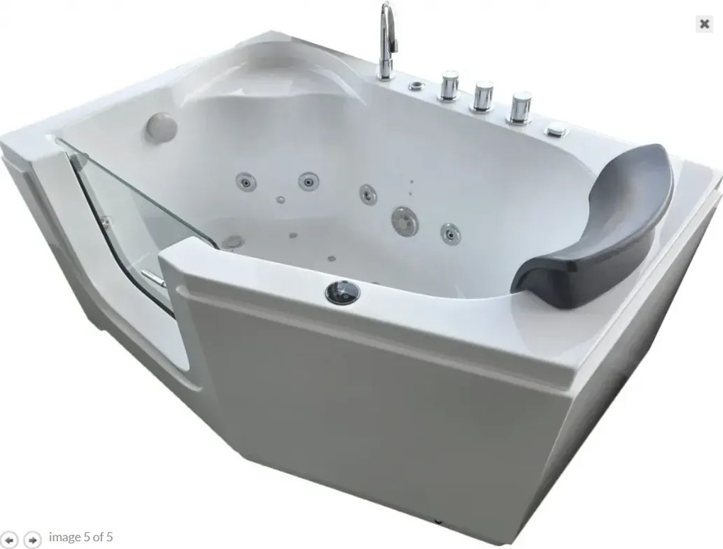 Hydromasážní vana Essente Castylia SGM-KL9103 170 × 75 cm  pro osoby s pohybovým omezením, osoby se zdravotním postižením a seniory