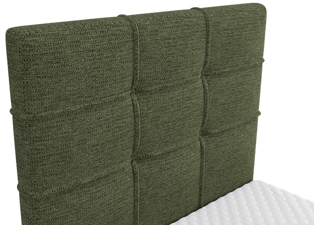 Jednolůžková postel 80 cm Infernus Comfort (tmavě zelená) (s roštem, s úl. prostorem). 1082333