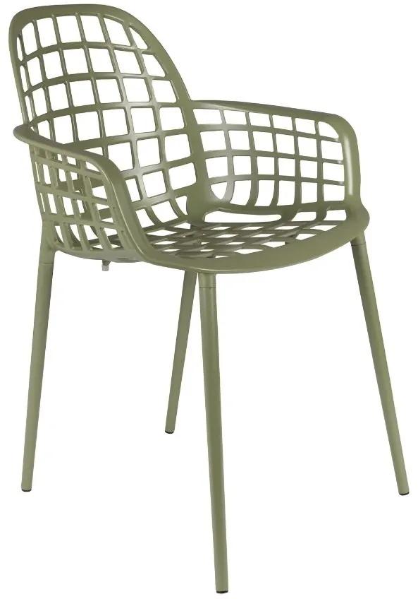 OnaDnes -20% Zelená stohovatelná kovová židle ZUIVER ALBERT KUIP GARDEN