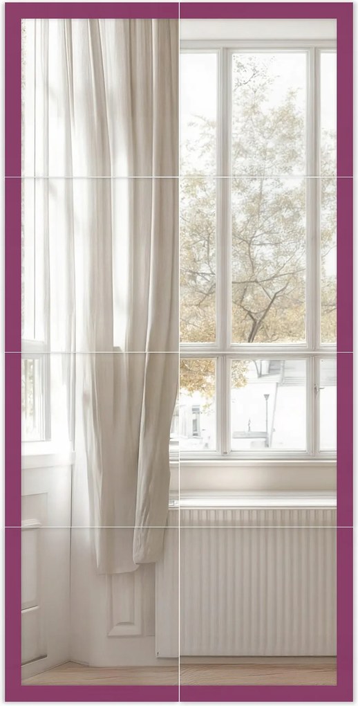 Zrcadlo s potiskem rámem Sada 30x30cm x 8 kusů s páskou 893B67