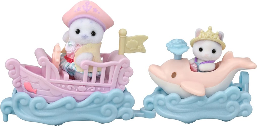 Sylvanian families 5820 mořská vozítka a baby figurky  v zábavném parku