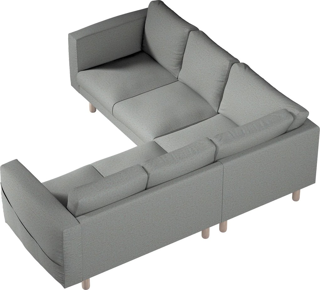 Potah na pohovku IKEA Norsborg rohová 4-místná barva modrá látka pletený vzor