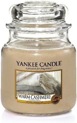 Vonná svíčka Yankee Candle Warm Cashmere classic střední 411g/90hod