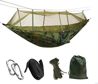 Hamaka s moskytiérou SAP AG233F, 260x140cm, army