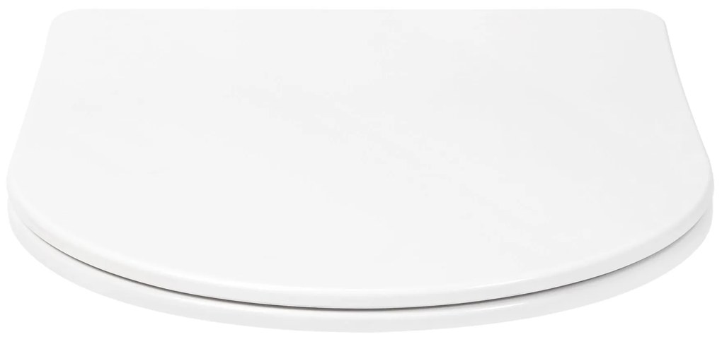 Rea, toaletní sedátko z duroplastu s pomalým zavíráním a jednoduchým odepnutím, bílá, REA-C6001