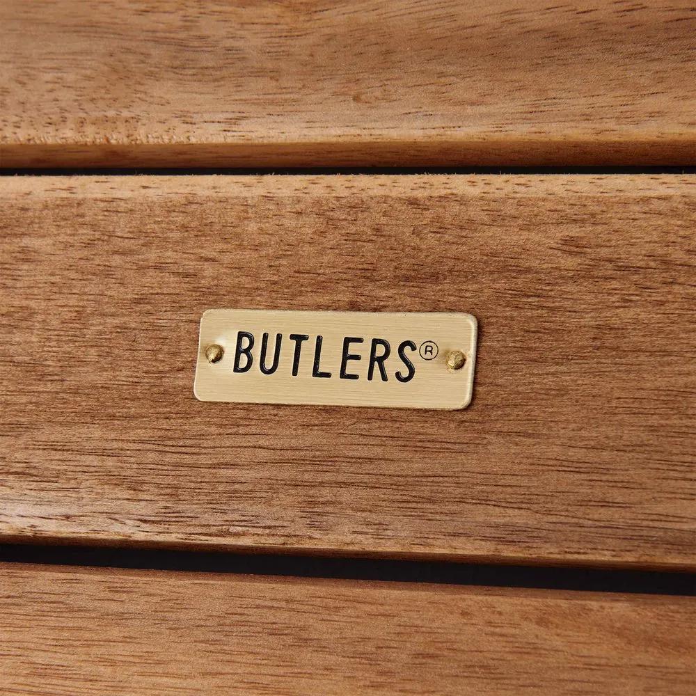 Butlers PARKLIFE Balkónový skládací stolek - hnědá/černá