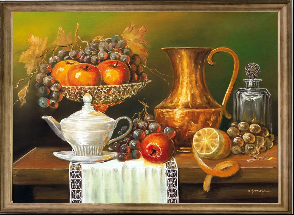Bondecor Zarámovaný obraz Zátiší 64 x 100 cm