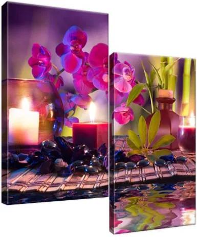 Tištěný obraz Stylová kompozice Orchidej a relax 60x60cm 1981A_2A