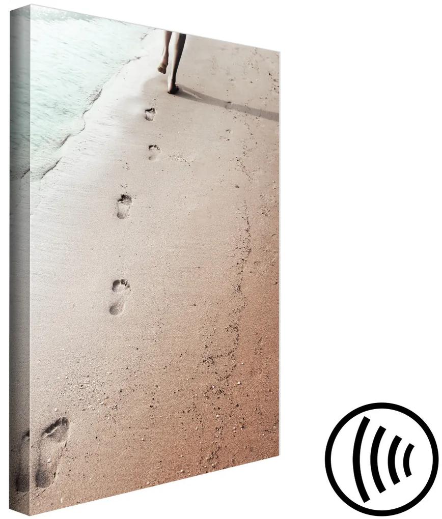 Obraz Letité stopy (1-dílný) svislý - letní plážový námořník
