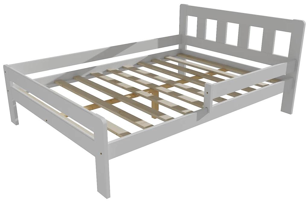 Vomaks Dětská postel se zábranou VMK010C KIDS Rozměr: 120 x 200 cm, Barva: surové dřevo