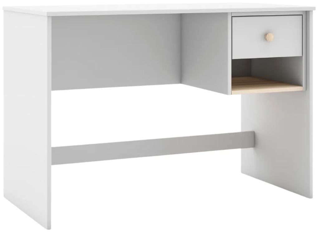 OnaDnes -20% Bílý lakovaný pracovní stůl Marckeric Esteban 110 x 55 cm