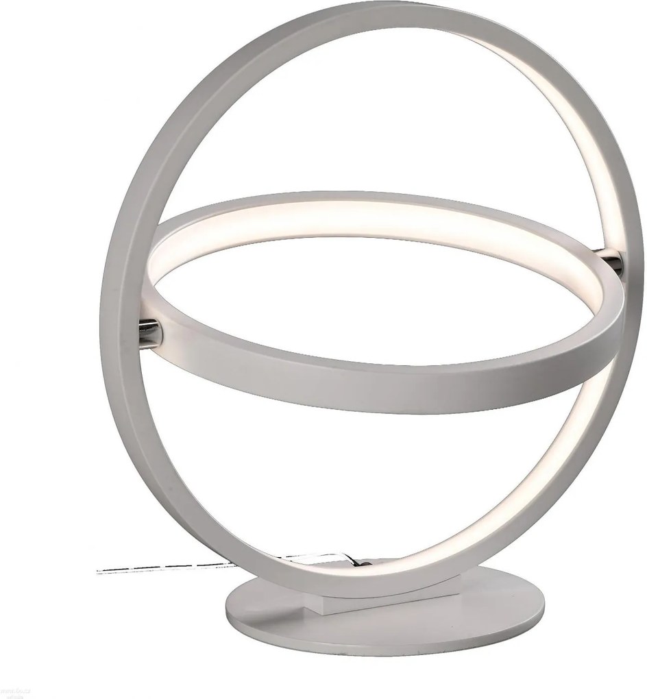 Mantra 5747 Orbital, bílá stolní lampa, 12W LED 3000K, průměr 30cm