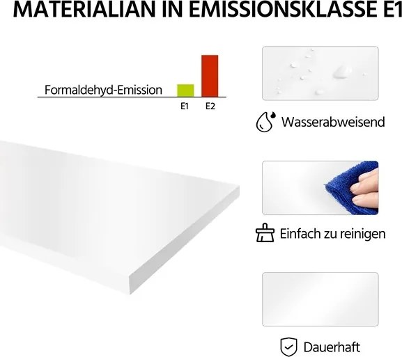 Sada 2 ks – Odkládací stolek Yaheetech – bílá (266278526802)