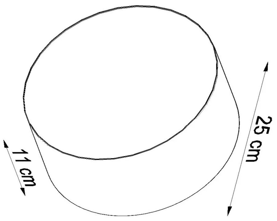 Černé stropní svítidlo Sollux Atis