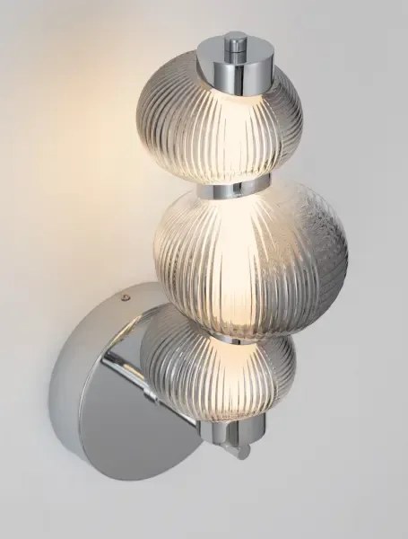 Designový nástěnné svítidlo Leda Sivá