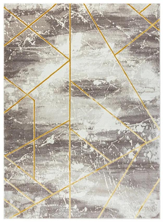 Hans Home | Kusový koberec Core 1818 Geometric ivory/gold - 80x150