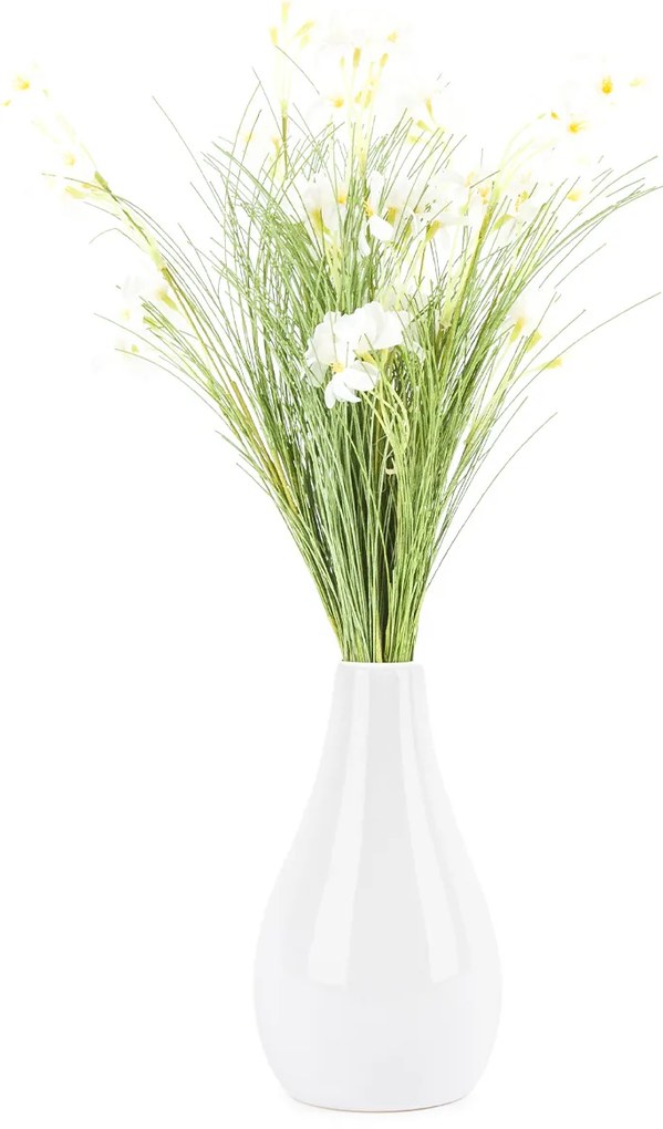 Umělé luční květy 51 cm, bílá