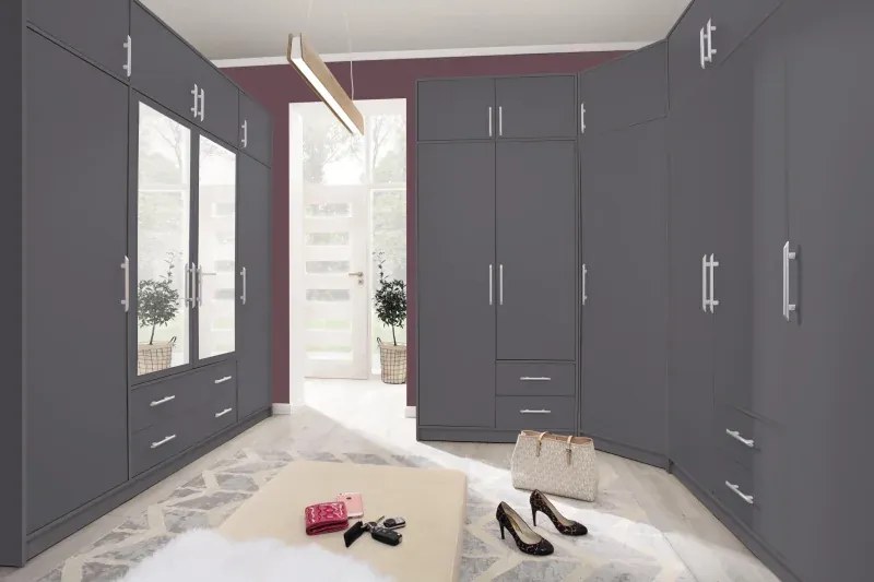 Šatní skříň Smart 100 cm Kašmír, kašmír/zrcadlo