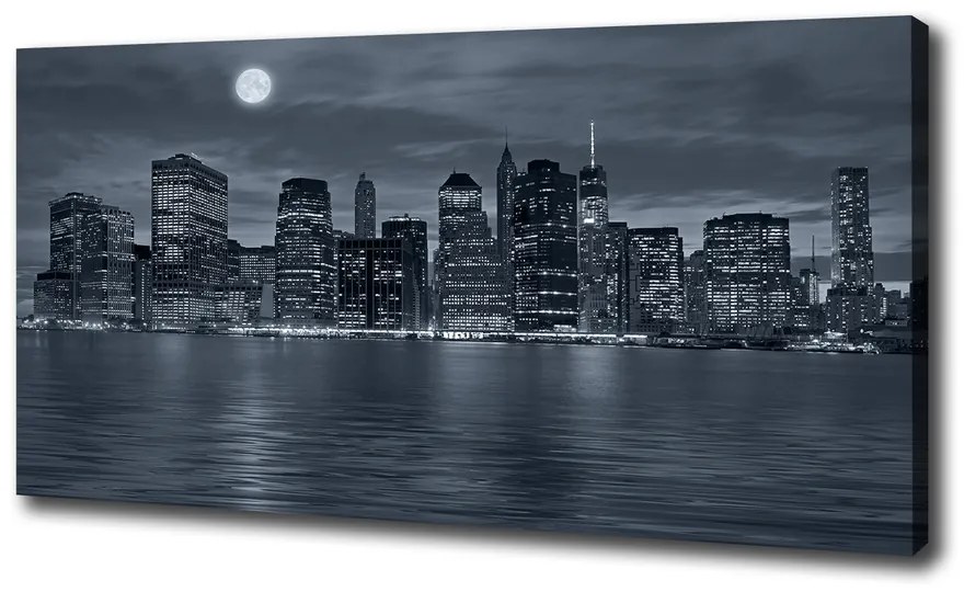 Wallmuralia Foto obraz na plátně New York noc 100x50 cm