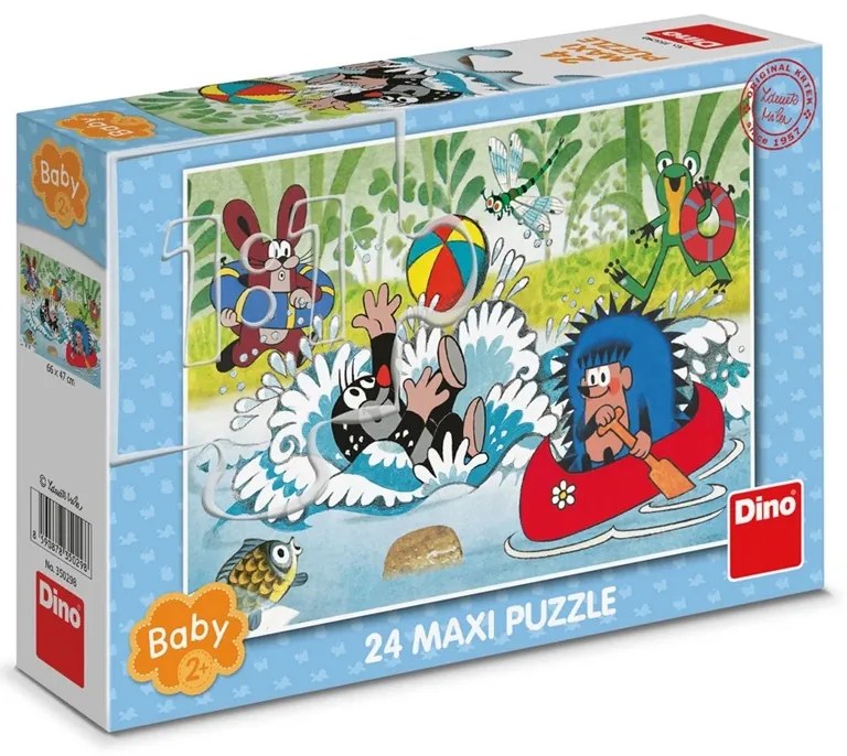 Dino Puzzle Krtek ve vodě 24 dílků maxi