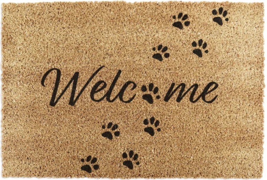 Rohožka z kokosového vlákna 60x90 cm Welcome Paws – Artsy Doormats