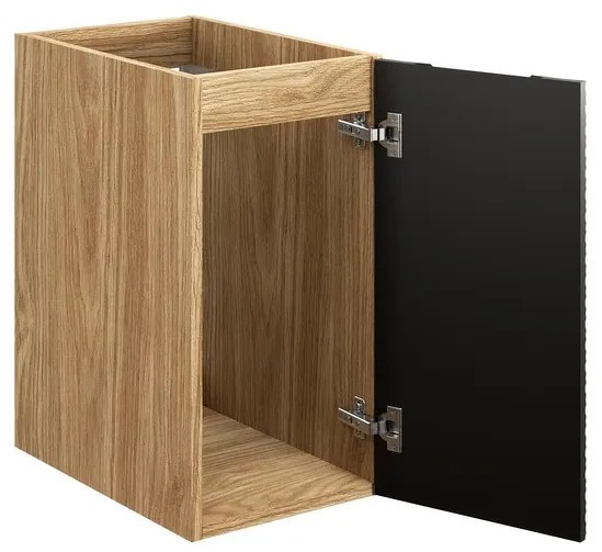 Koupelnová sestava Ocean 90 cm s umyvadlem a skříňkami černá/dub olejovaný