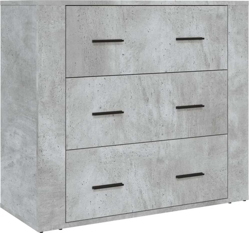 Skříň highboard betonově šedá kompozitní dřevo 3185395