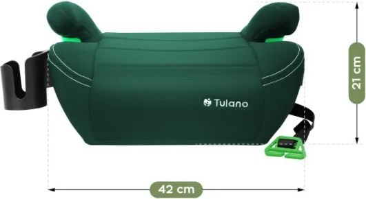 Dětský podsedák do auta Cabby 25 zelený