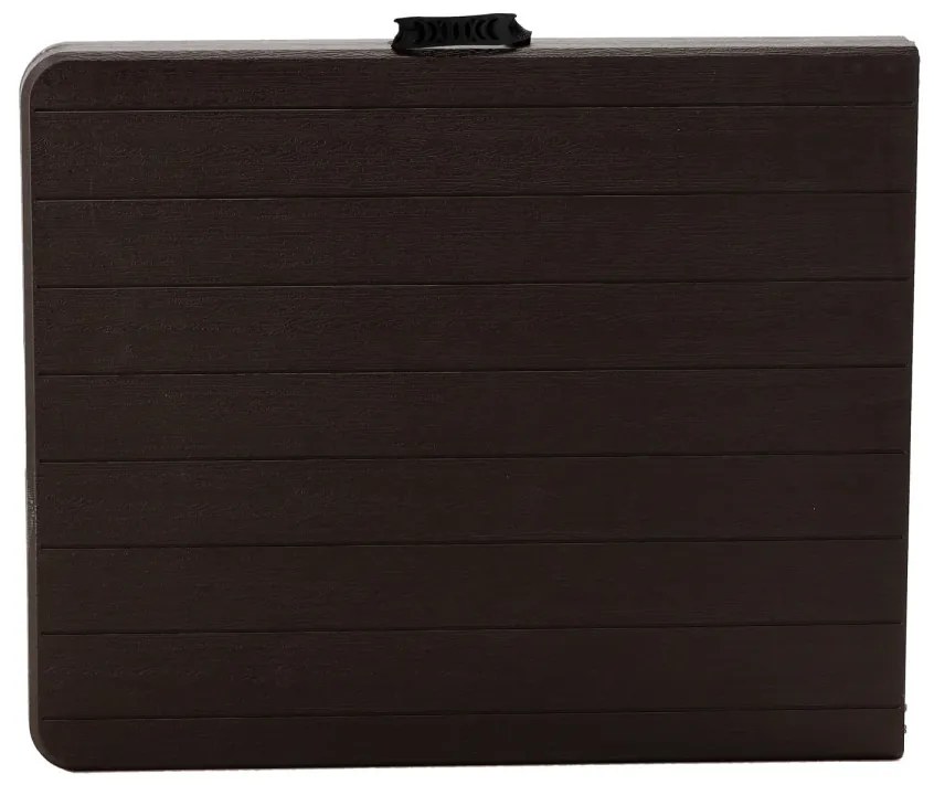 Skládací cateringový stůl PEGGY 61,5 cm hnědý