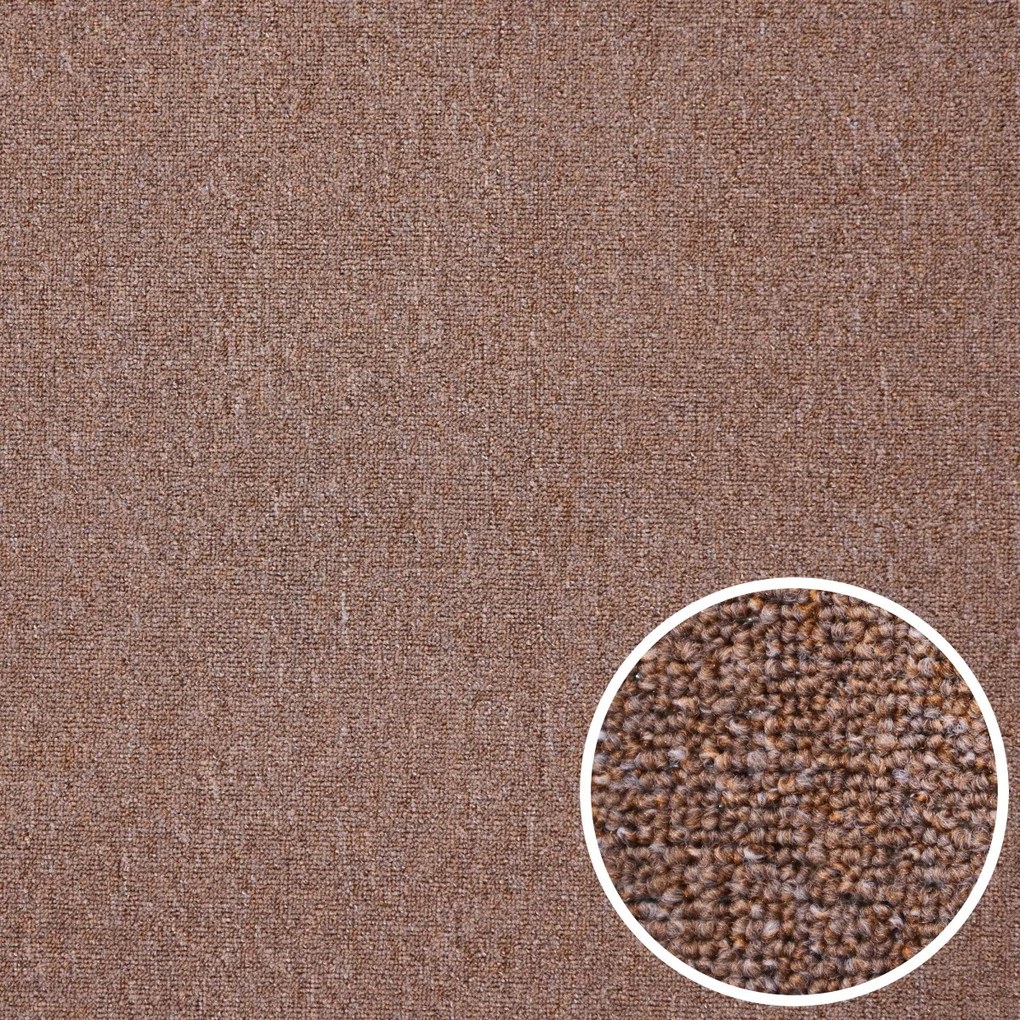 Condor Carpets, Metrážový koberec Rambo-Bet 60, na míru, šíře 4m, hnědá, filc, kuchyně