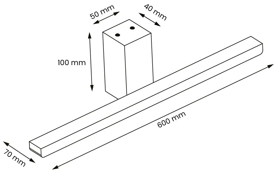 Nástěnné LED svítidlo Artemis, 1x LED 13,8w, 4000k, w