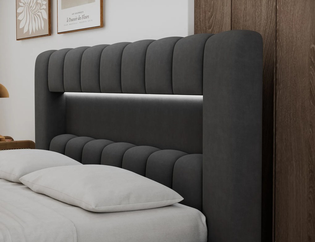 Postel Lamica 180x200 + Kovový rám/plynový výtah/kontejner