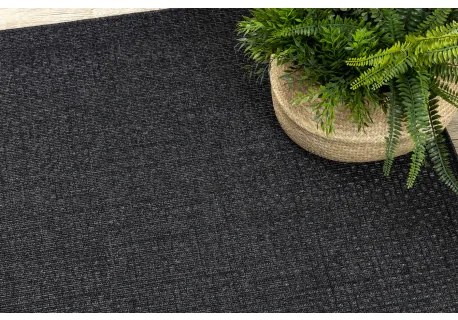 koberec TIMO 0000 SISAL venkovní černý velikost 160x220 cm | krásné koberce cz