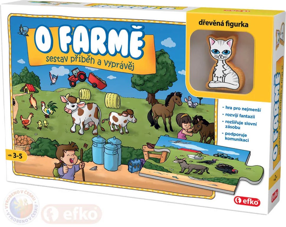 EFKO Baby Hra O farmě puzzle vyprávěcí Skládej a vyprávěj příběhy ef54645