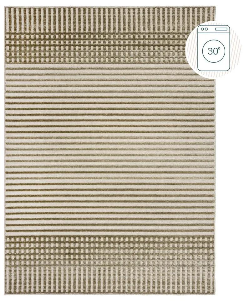 Zelený pratelný koberec z žinylky 160x240 cm Elton – Flair Rugs