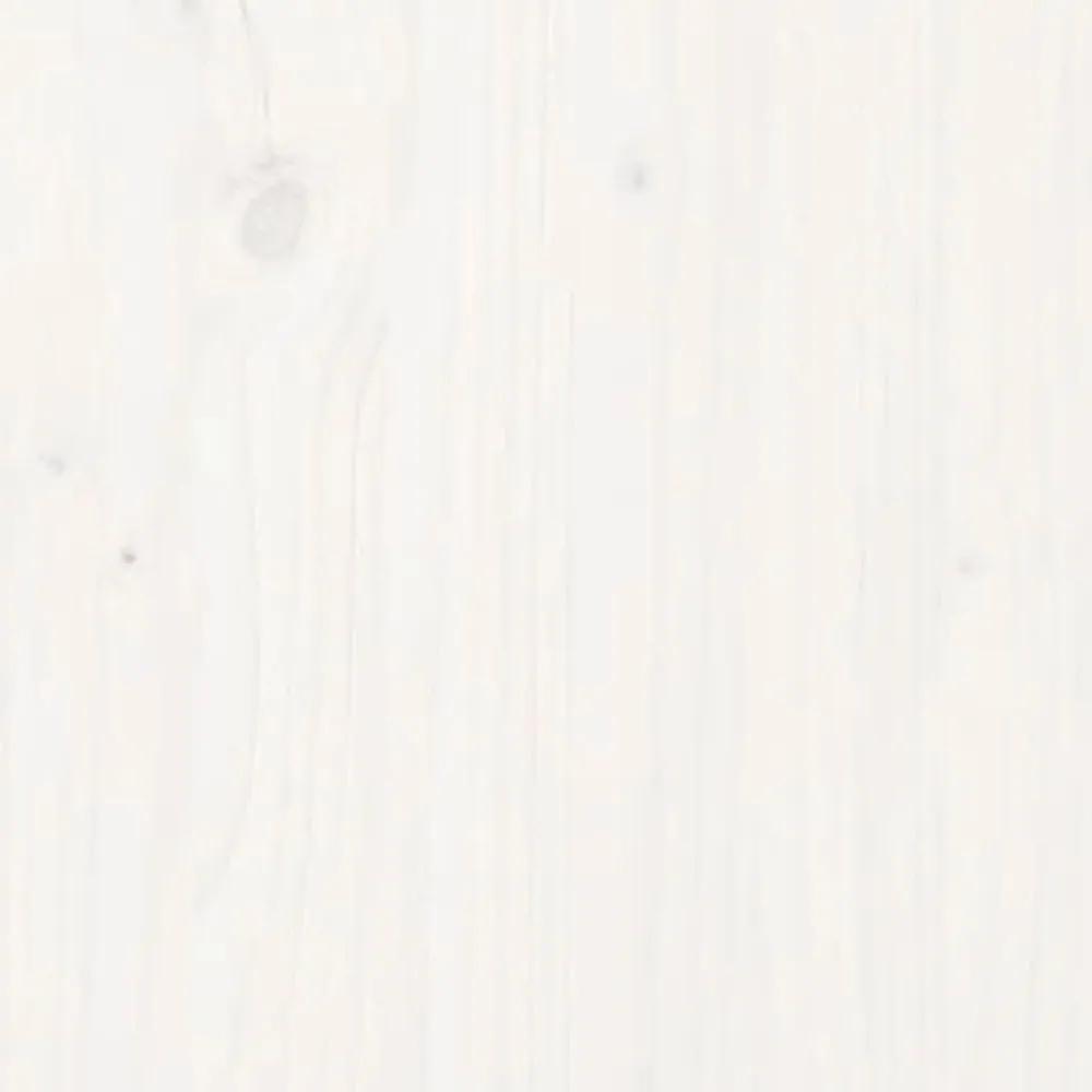 Petromila Knihovna / dělicí stěna bílá 51 x 25 x 132 cm masivní borovice