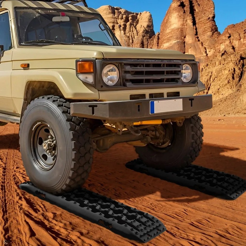 Costway Sand sheets off-road 2 kusy trakční pomocný žebřík pneumatik