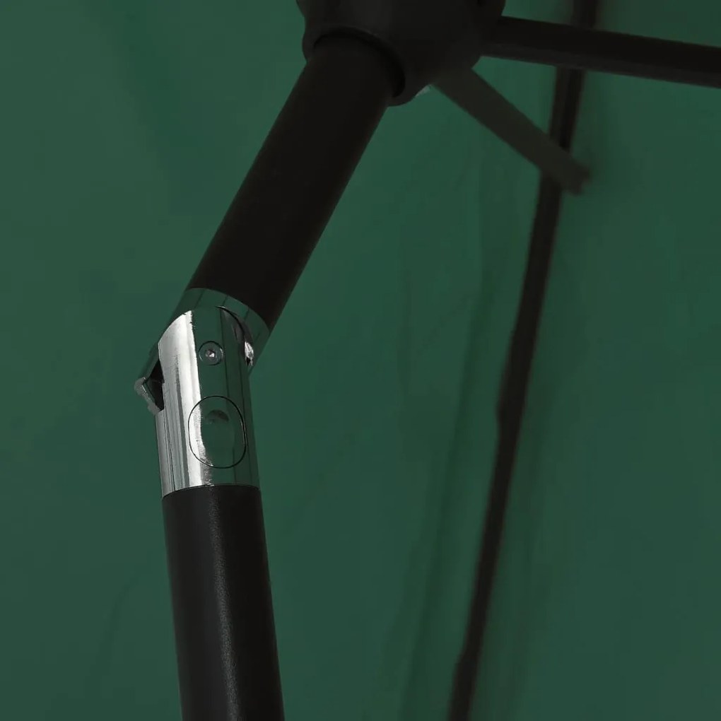 Slunečník zelený 3 m s ocelovou tyčí - Default Title