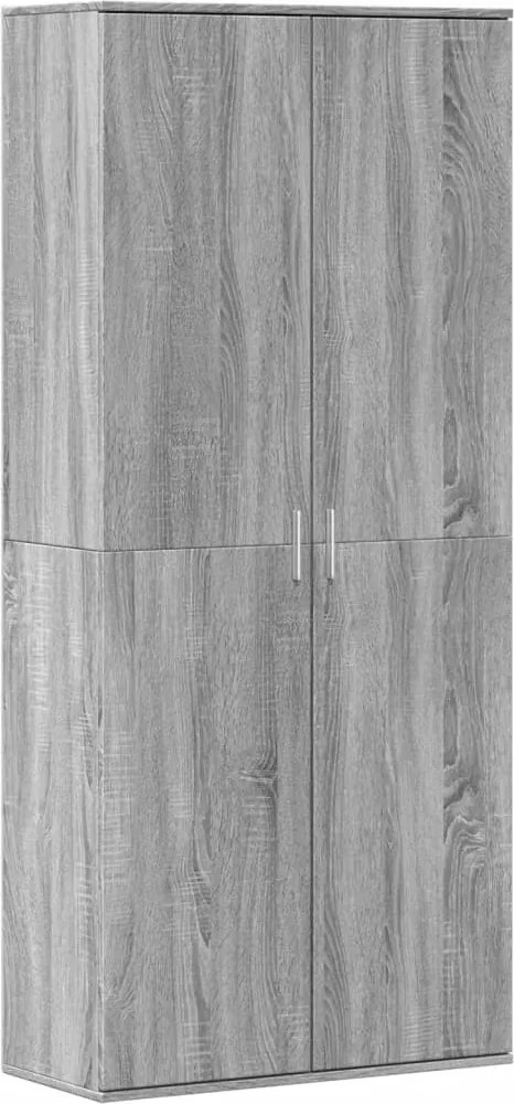 Skříň highboard šedá sonoma 80 x 35 x 180 cm kompozitní dřevo 3276656