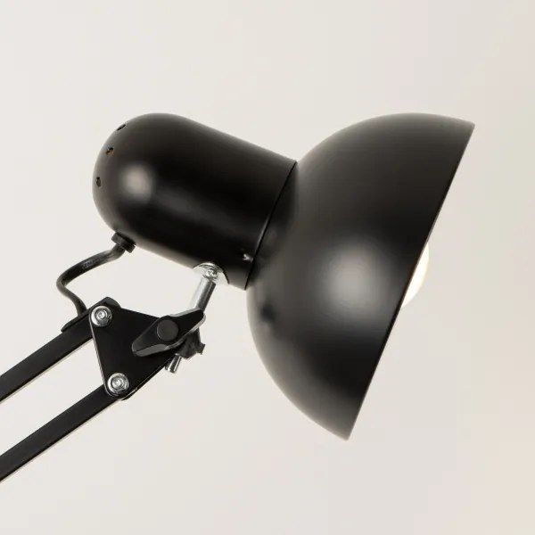 Brilagi - Flexibilní stojací lampa TASKER 1xE27/60W/230V 184 cm černá