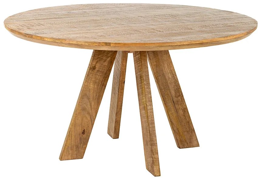 Kulatý jídelní stůl Eglantine 120 cm hnědé mango