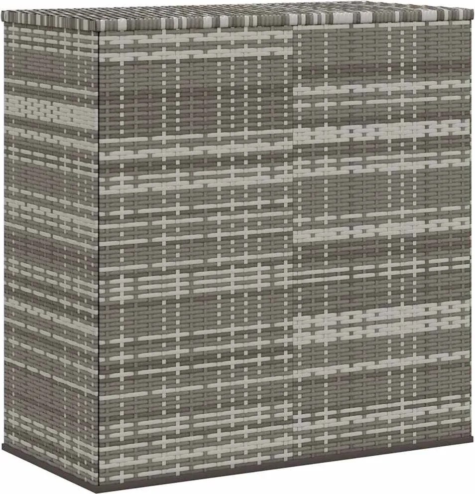 Zahradní úložný box PE ratan 100 x 49 x 103,5 cm šedý 317225
