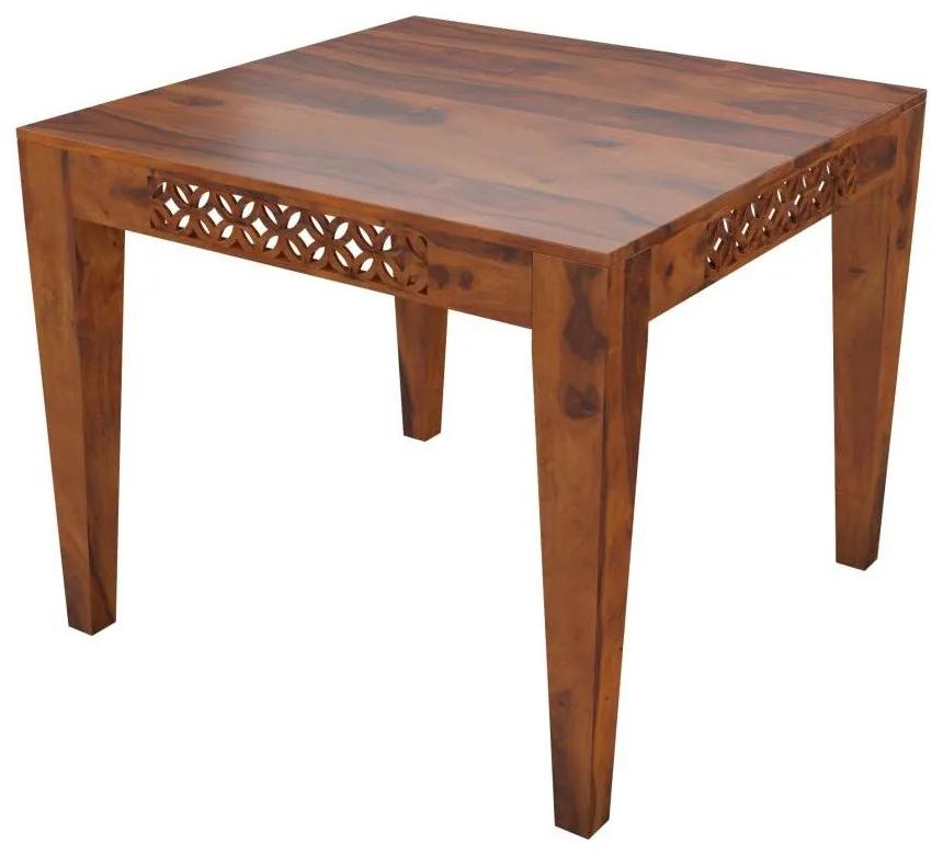 Massive home | Jídelní stůl 80x80 z masivního palisandrového dřeva Massive Home Rosie ROS001 Natural