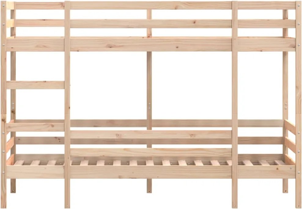 Patrová postel 80 x 200 cm masivní borové dřevo 3284215