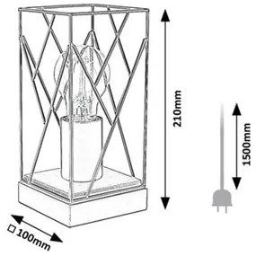 Rabalux BOIRE stolní lampa 74006