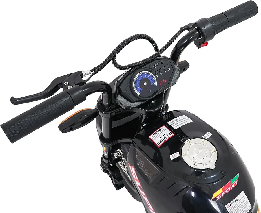 Ramiz Dětská motorka SUPERMOTO, černá