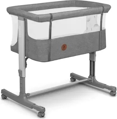 LIONELO Postýlka Aurora 3v1 Grey Concrete