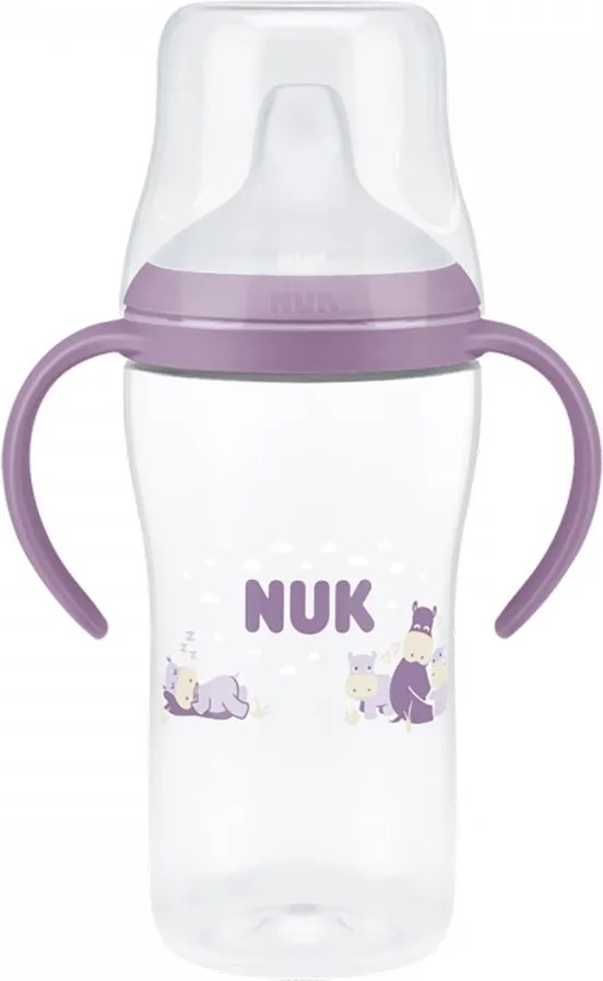 Kojenecká láhev NUK Perfect Match na učení Hippo 260 ml