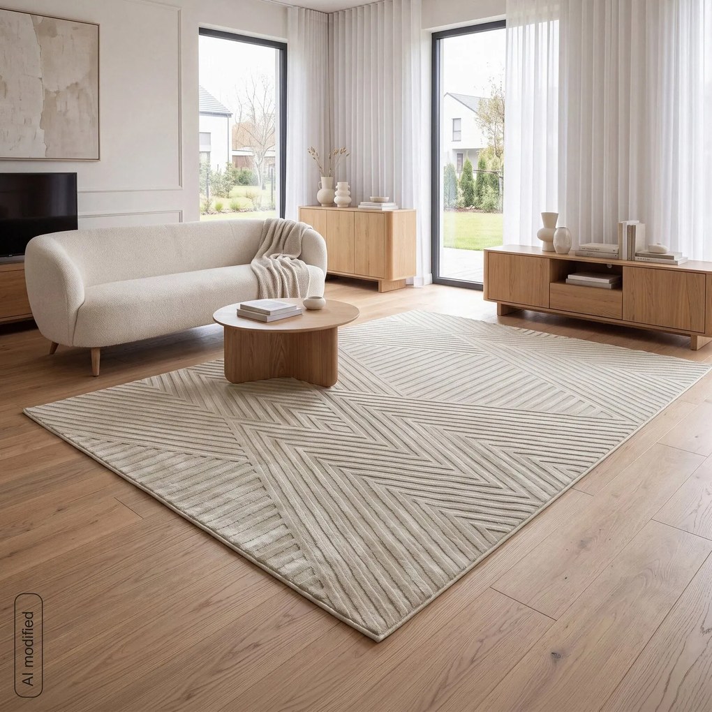 Koberec Nova1, 60x100 cm, béžový